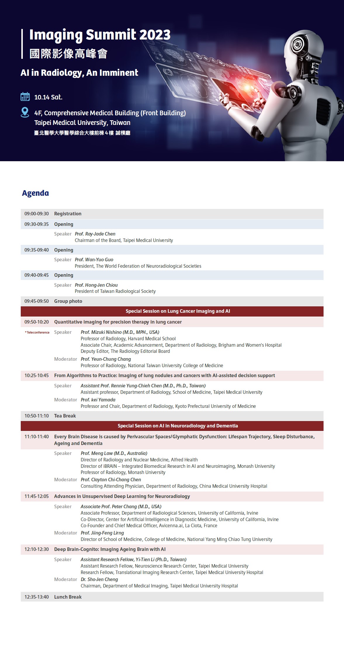 Imaging Summit 2023 - The Innovative and Translational Research Center ...